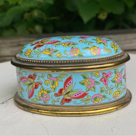 Other | Vintage Halcyon Days Enameled Trinket Box | Poshmark